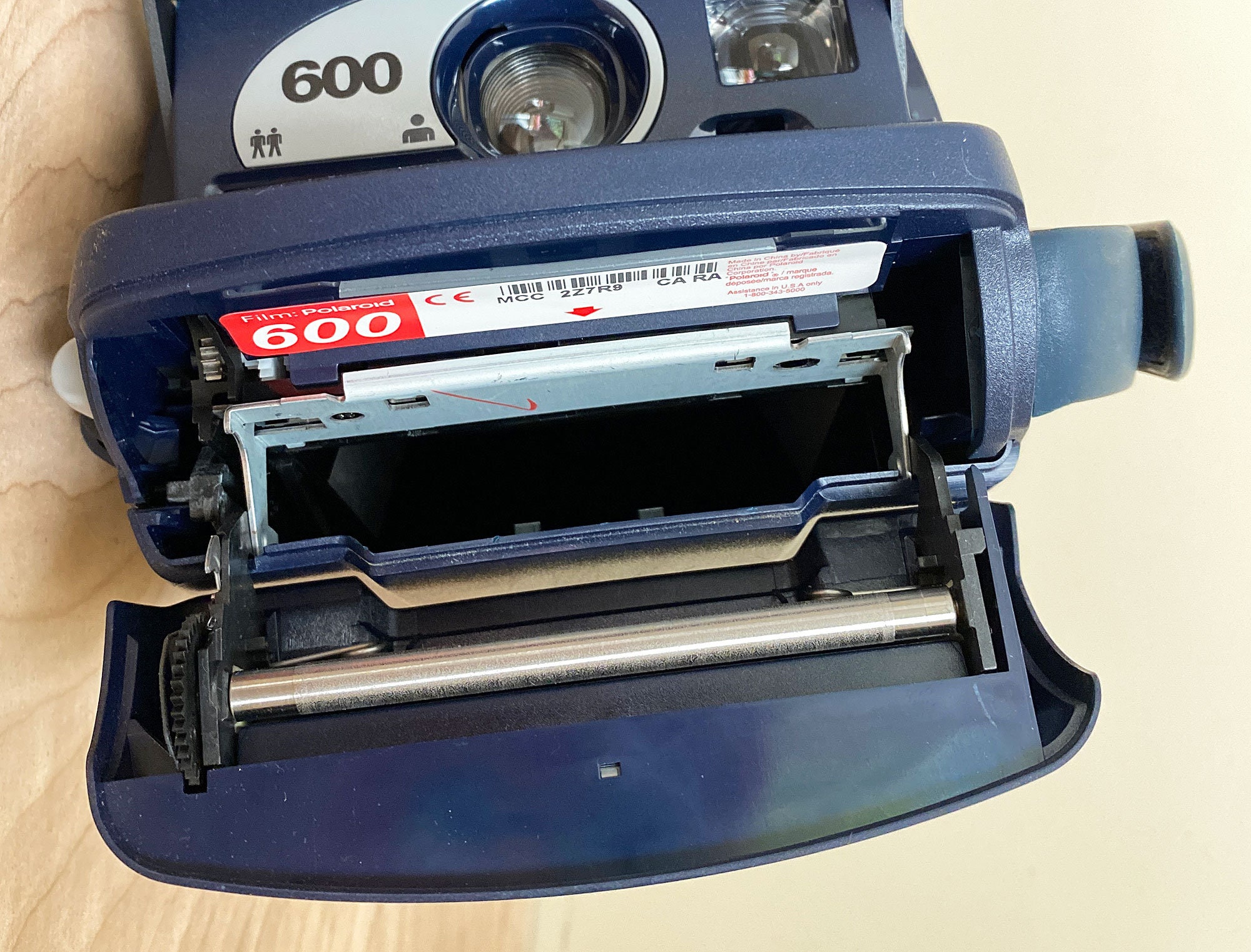 Blue Polaroid One Step Express 600 Camera/tested Working & - Etsy