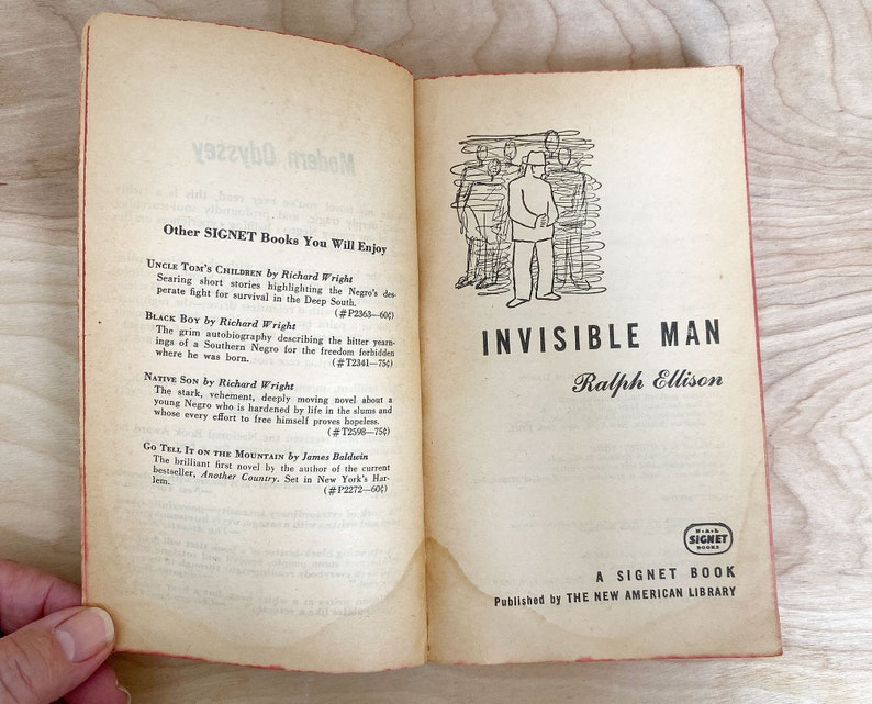Invisible Man by Ralph Ellison/ National Book Award Winner/ - Etsy
