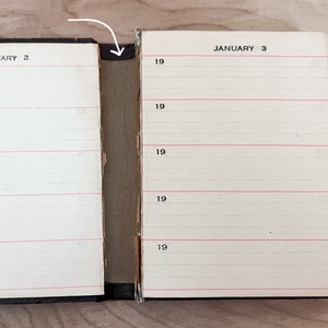 Vintage 1930s 5 Year Diary Partially Used/ Leather Cover W Deco Lock ...