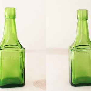 Two Wheaton Bitters Bottles/ Aqua Blue Doctor Fischs Bitters | Etsy