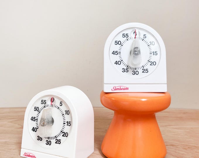 Vintage Sunbeam Kitchen Timer ~ 2 Available/ Nice Working 80s Era Style ...