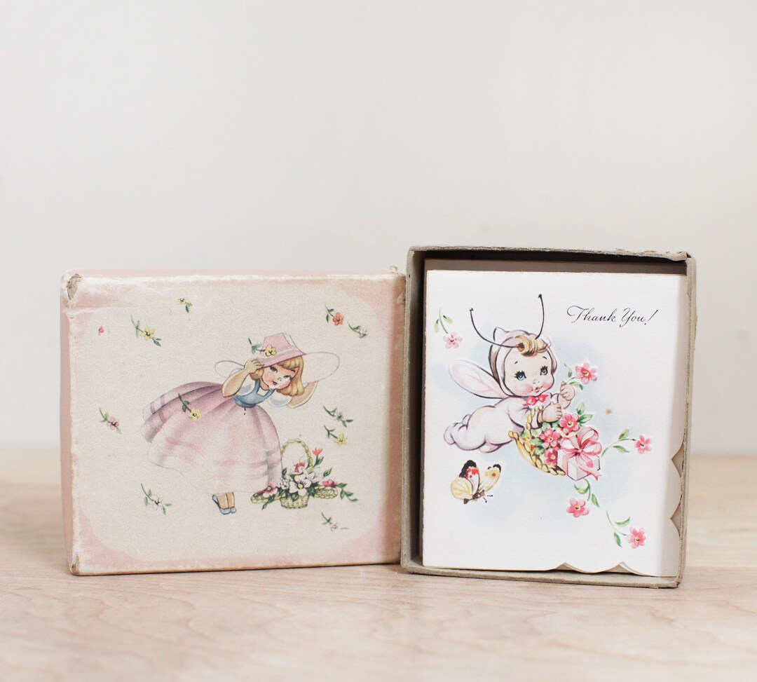 Extra Cute Vintage Note Cards/ Thank You Cards & Anniversary Cards in ...