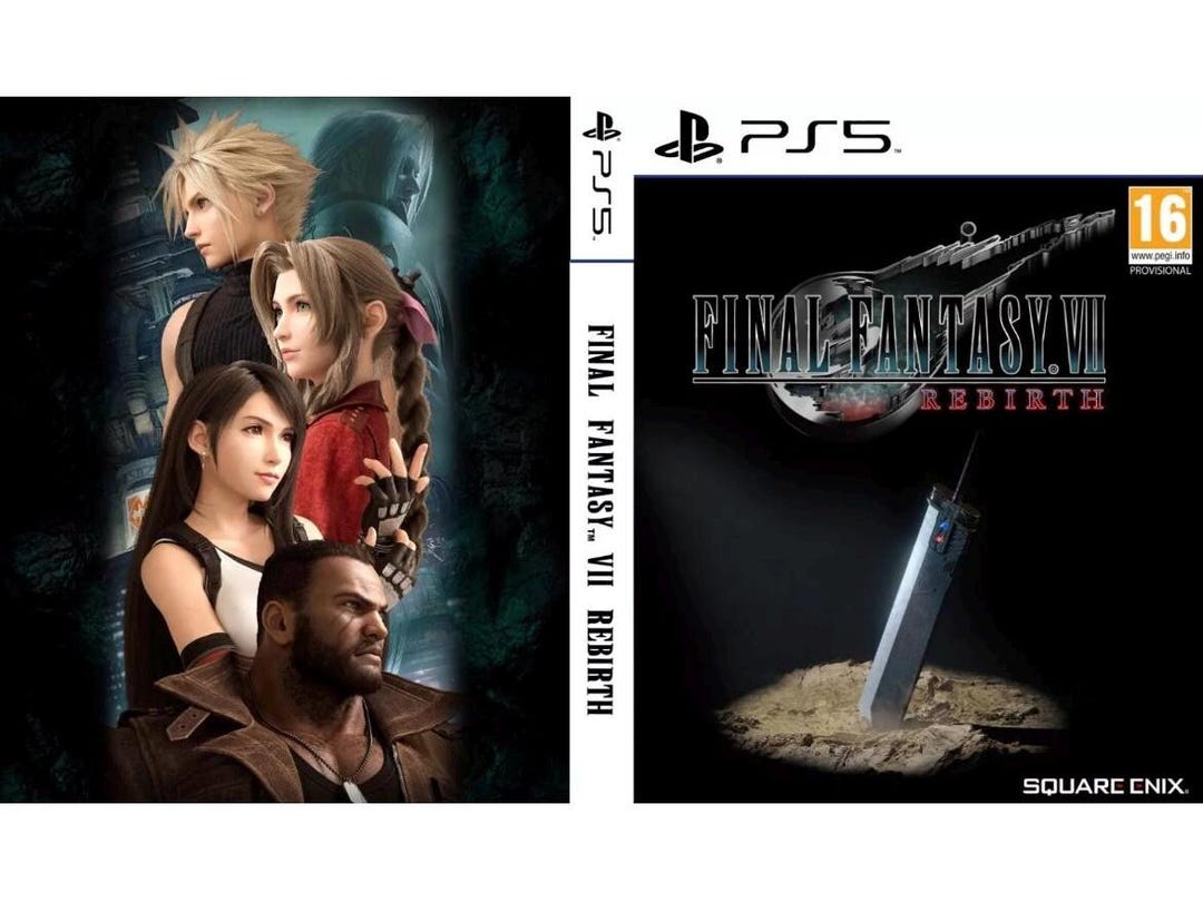 Final Fantasy 7 Rebirth Custom Cover Sleeve Print Only (no Game) - Etsy