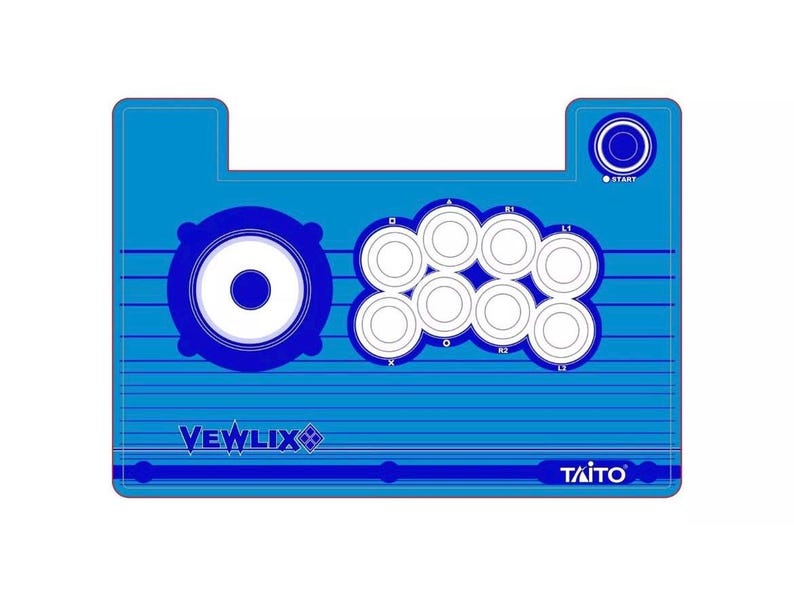 HORI ALPHA PS5 Fightstick Custom Artwork (only) VEWLIX Blue - Etsy