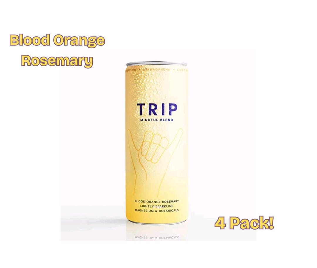 Mindful Blends Sparkling Drink Blood Orange Rosemary Magnesium and Botanicals - Etsy