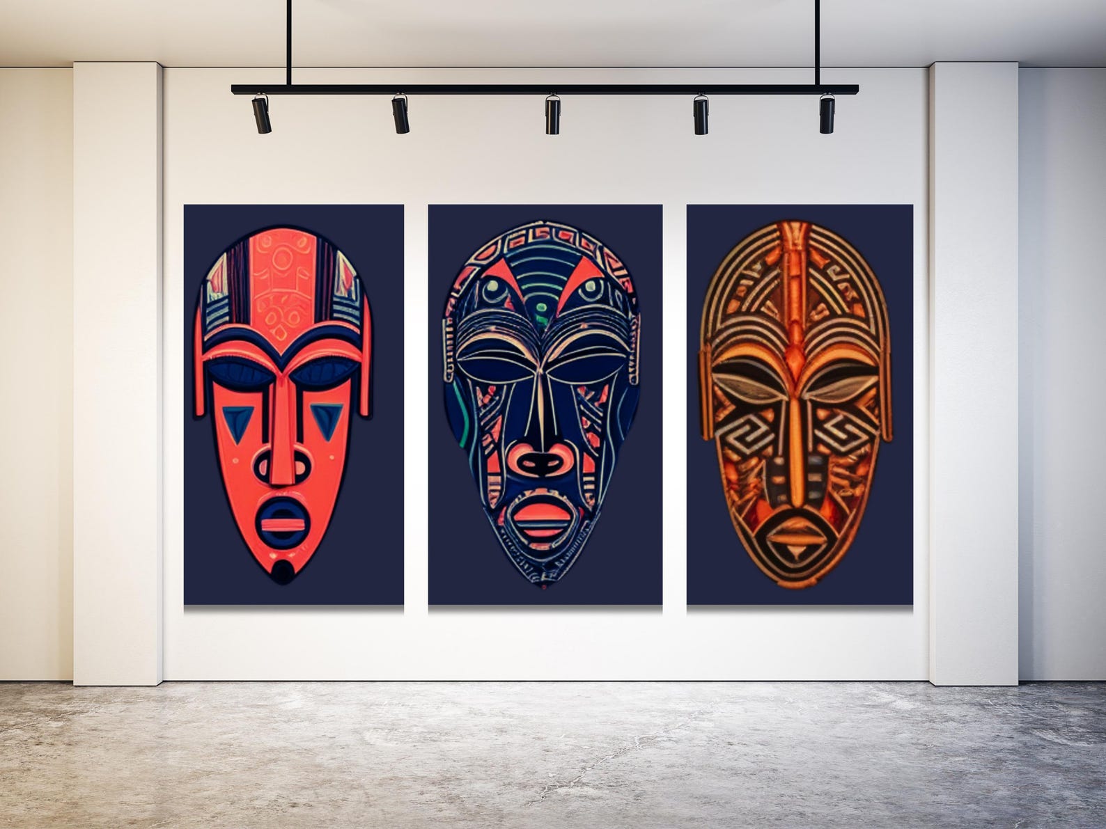 3 Very Large Digital Art Prints | Large Wall Art | Abstract African ...