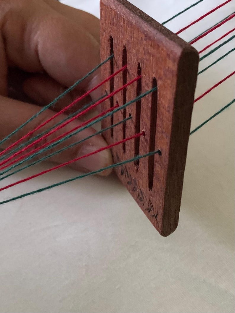 Mini Pocket Size Rigid Heddle Loom and Shuttle-beater, for Backstrap ...