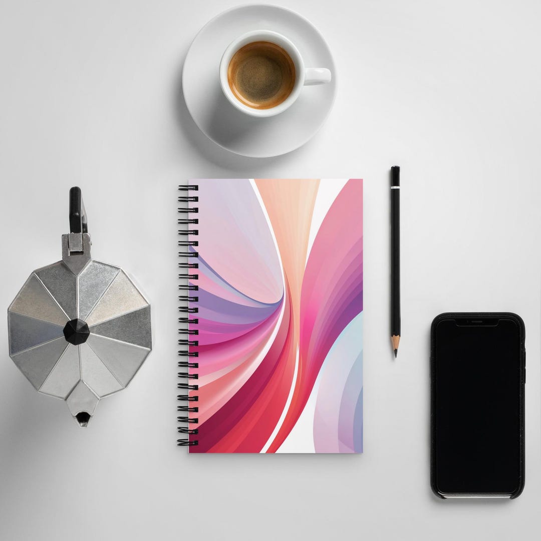 Pastel Hues Spiral Notebook - Aesthetic Soft-tone Journal - Etsy