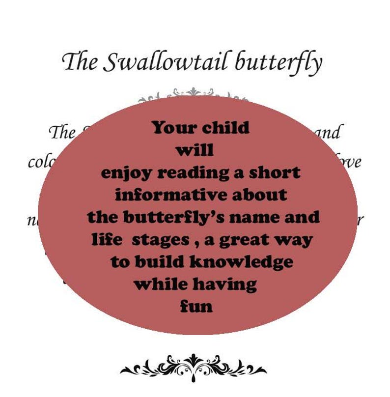 Butterfly Coloring Page for Kids-the Swallowtail Butterfly Printable ...