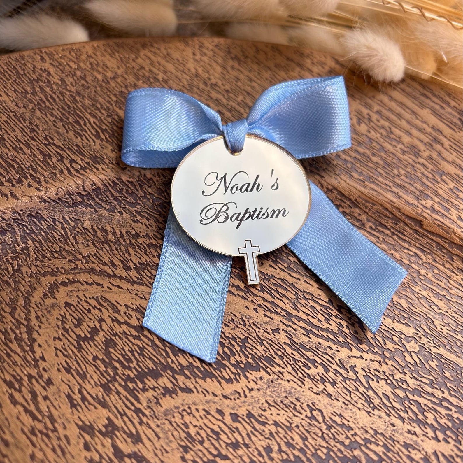 Baptism Favor Tag,cross Acrylic Mirror Tag, Personalized Gold Tag, Mi ...