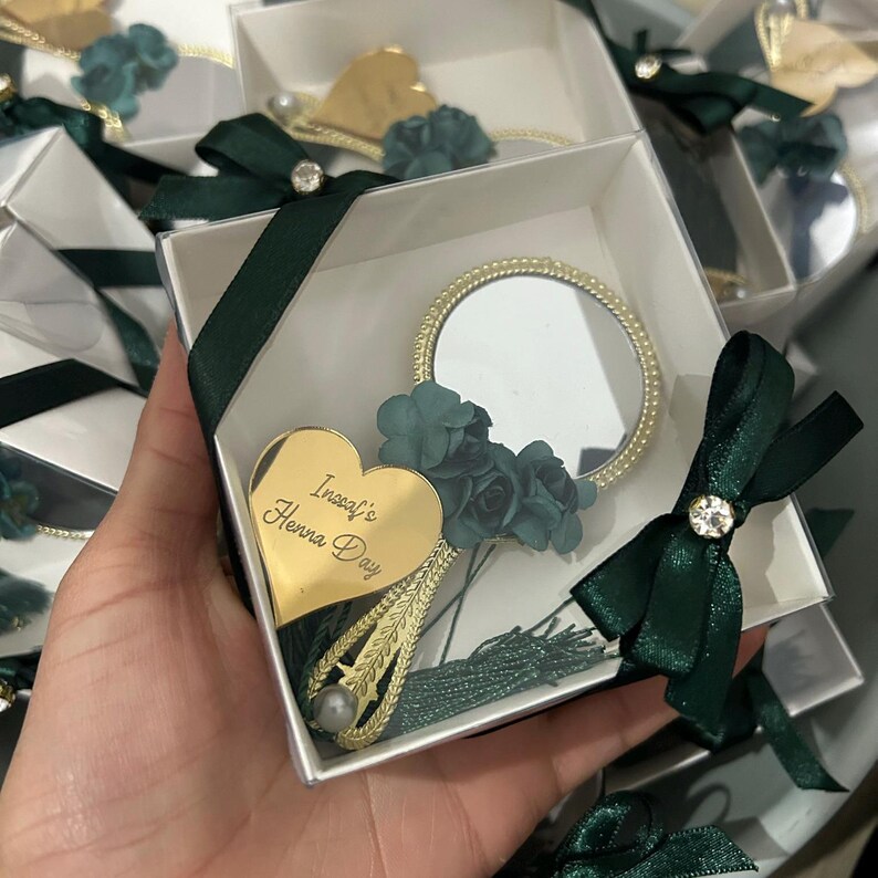 Personalized Hand Mirror Favor: Quinceanera, Wedding, Shower Gift ...
