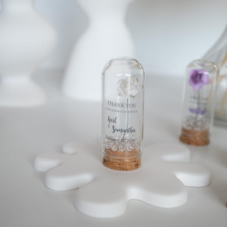 Personalized Glass Dome Favor: Wedding, Bridal Shower Keepsake - Etsy