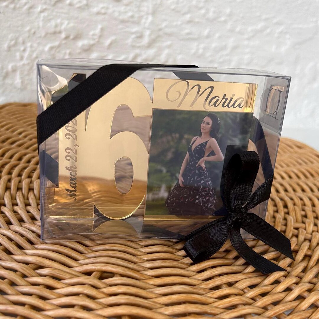 Custom Photo Frame Magnet With Box Photo Magnet Wedding Favor ...