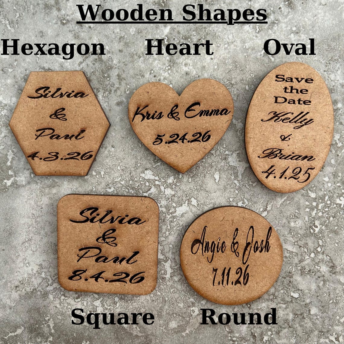 Save the Dates Magnet With Cards, Minimalist Save Our Date , Simple ...