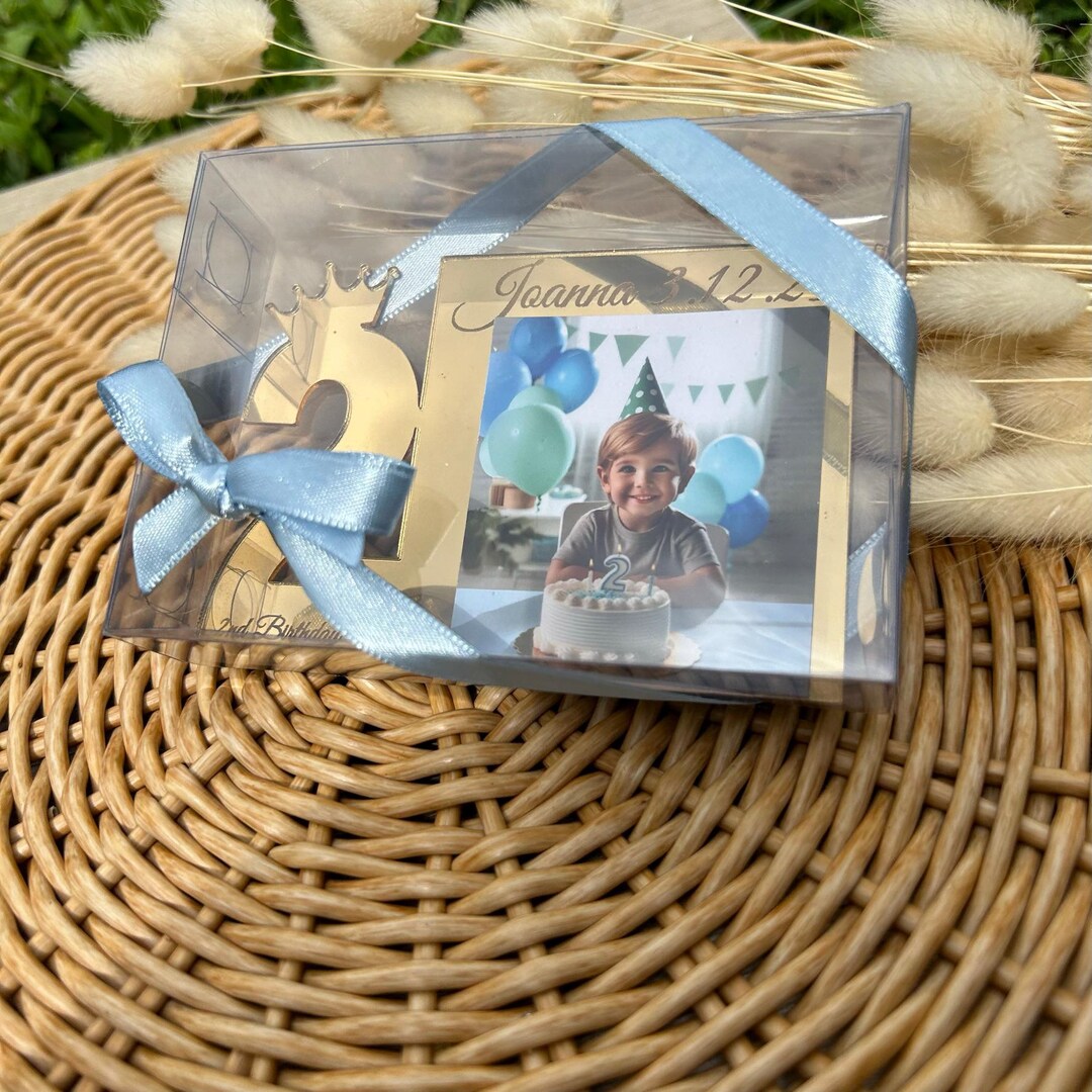 Personalized Photo Frame Magnet Favors: Gold Birthday Party Decor - Etsy
