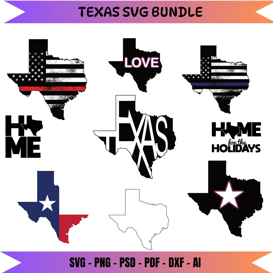 Texas State SVG / Cut File / Cricut / Clip Art / Commercial Use ...