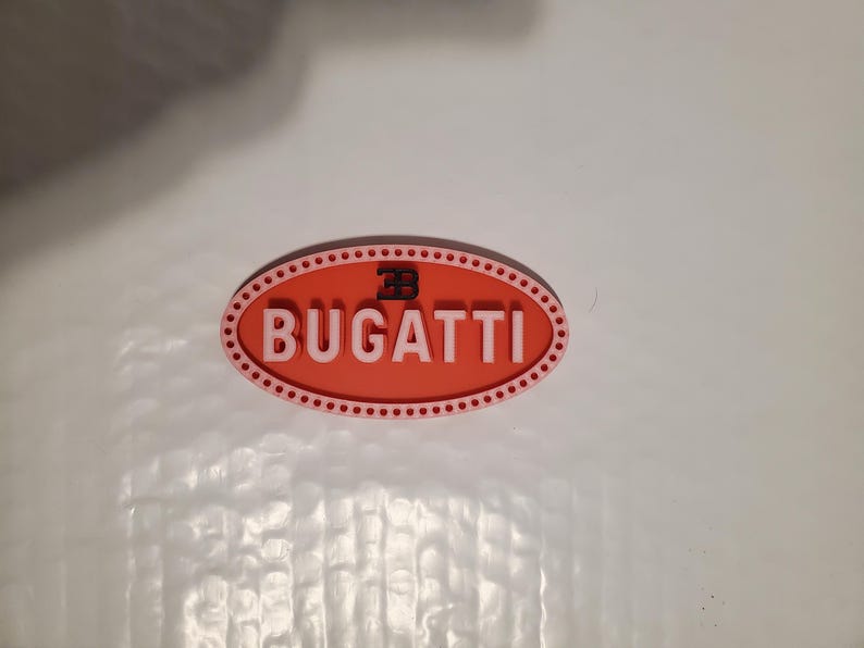 Bugatti Letters Logo - Wall Art, 3D Desk Art, Badge, Logo - Etsy