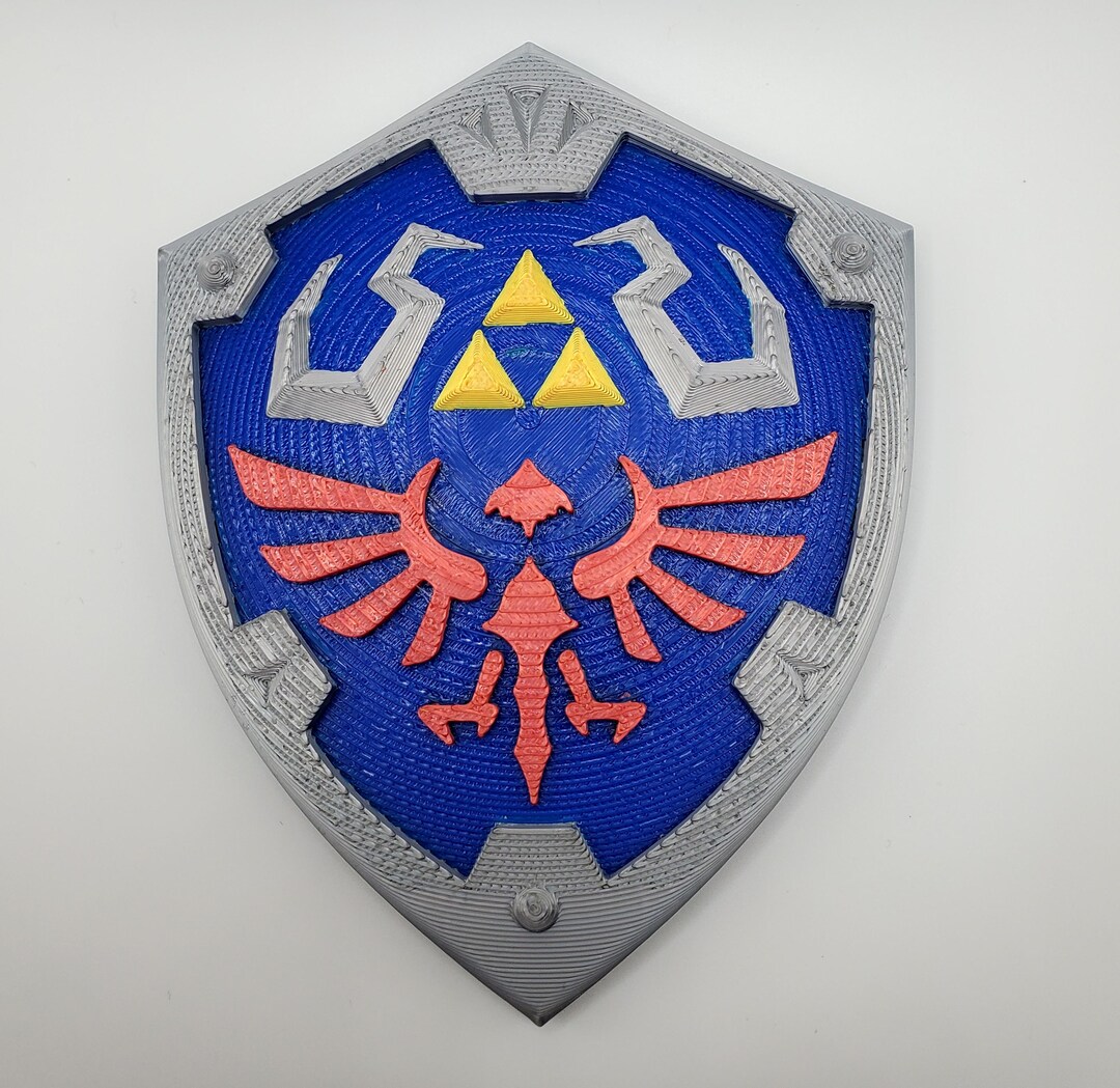 Hyrule Shield Link Zelda - 3d Printed Art - Etsy