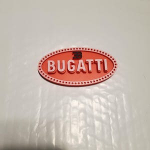 Bugatti Letters Logo - Wall Art, 3D Desk Art, Badge, Logo - Etsy