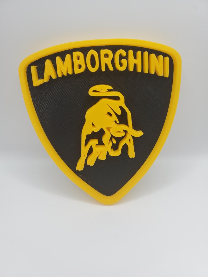 Lamborghini Logo - Wall Art, Badge, Logo - Etsy