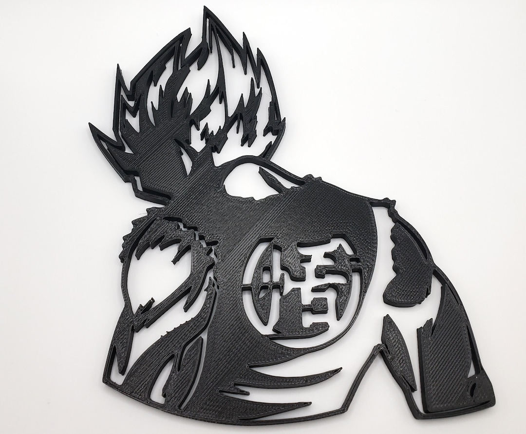 Goku Super Saiyan Back Turned Wall Art Dragon Ball Z Super - Etsy