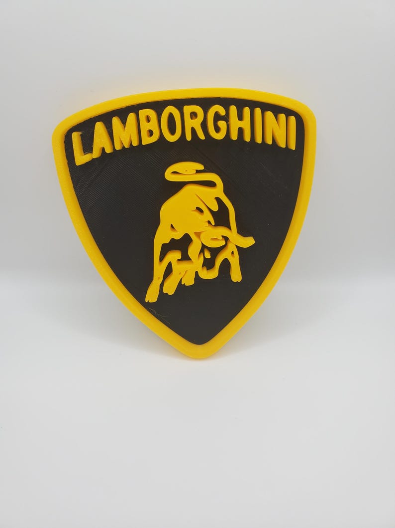 Lamborghini Logo - Wall Art, Badge, Logo - Etsy