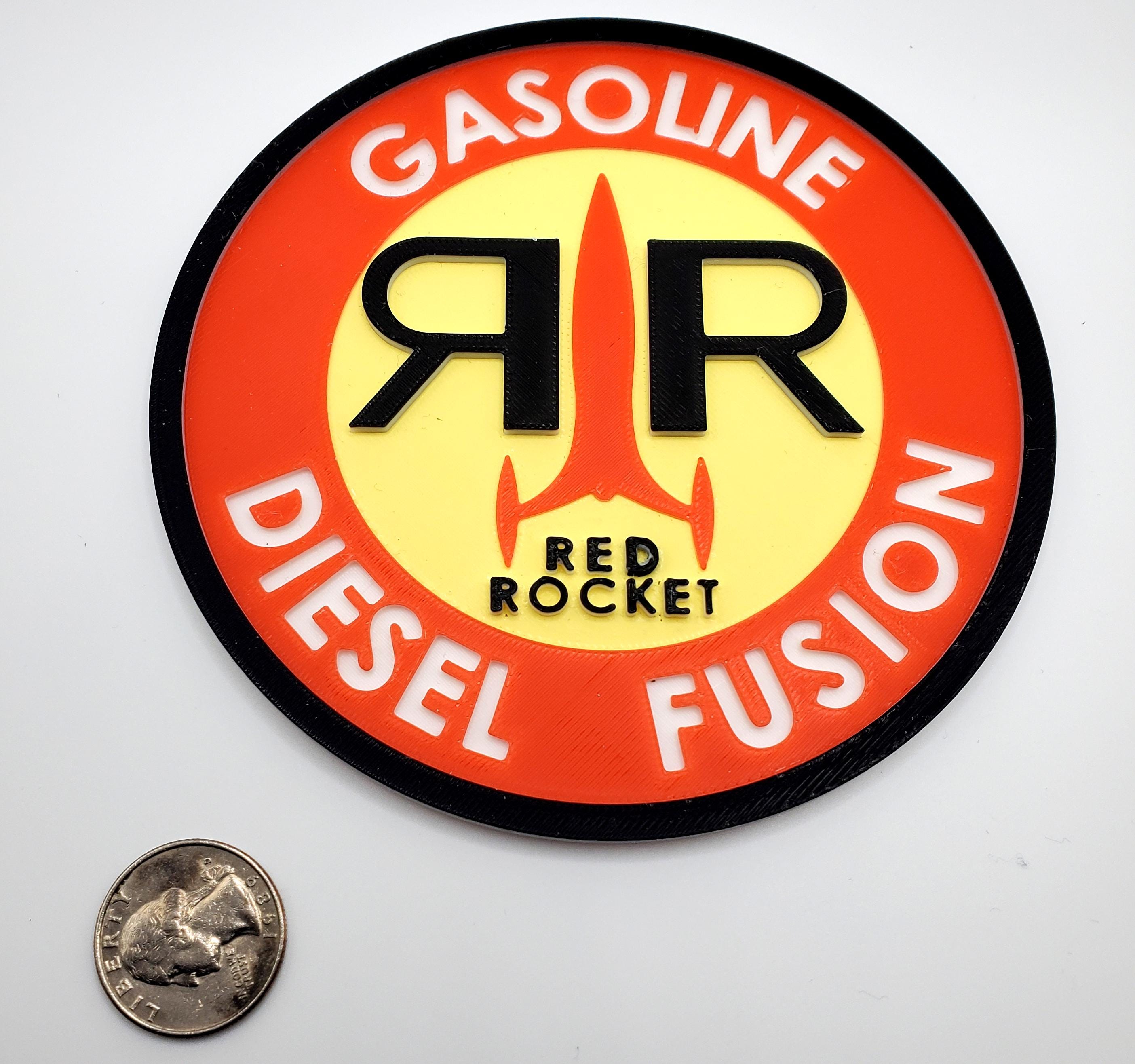 Red Rocket Fallout Sign - Sign Wall Art - Etsy