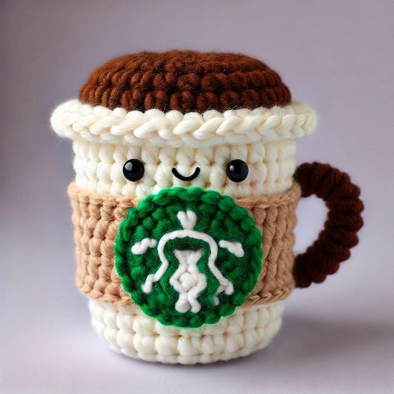 Crochet Pattern Starbucks Cup, Amigurumi Pattern , Crochet Pattern ...