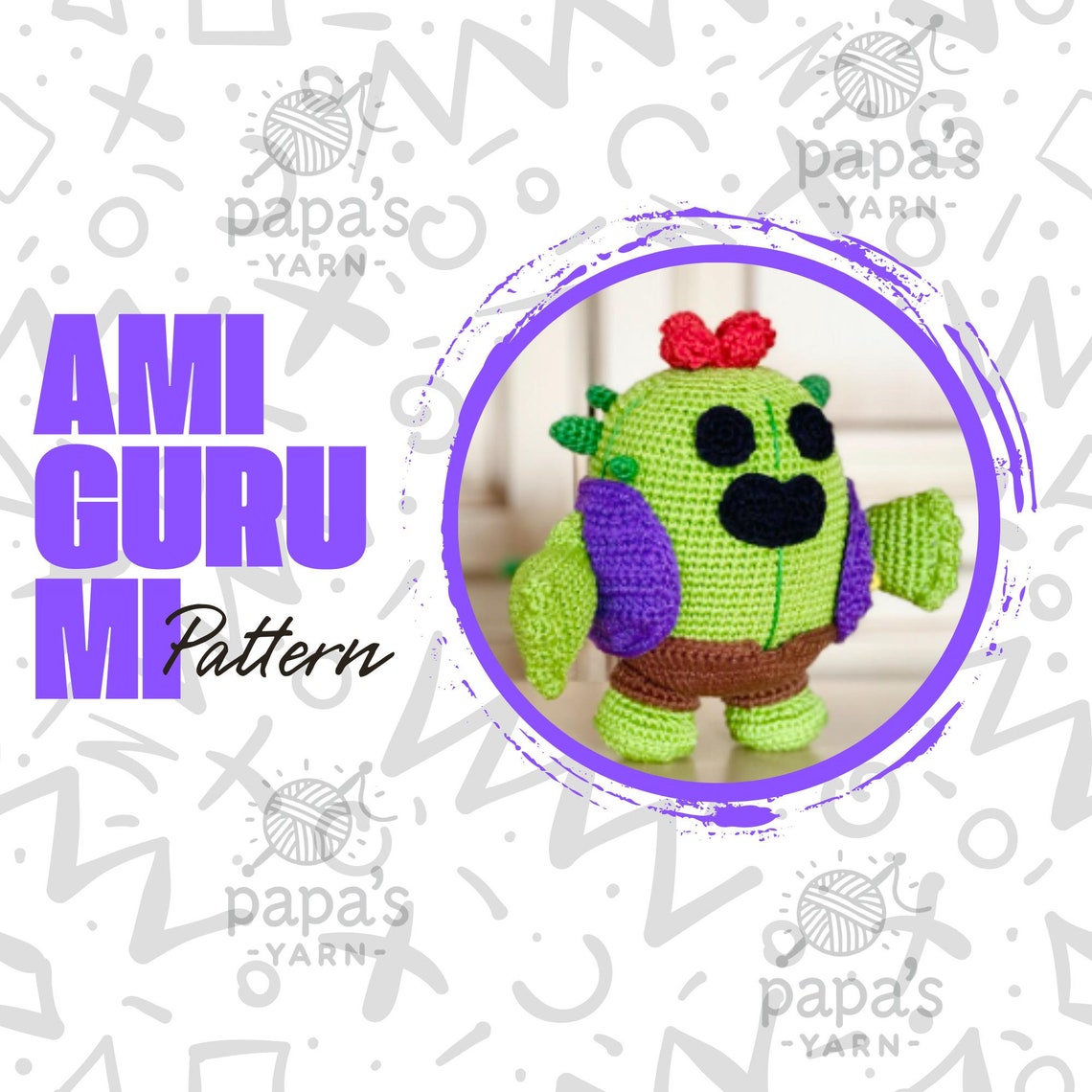 Brawl Stars Spike Amigurumi Crochet DIY Pattern, Téléchargement PDF ...