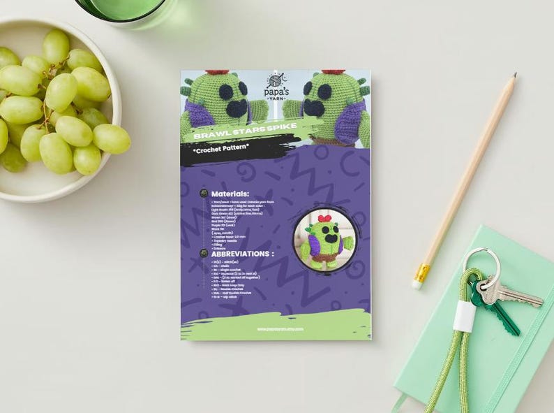 Brawl Stars Spike Crochet Pattern: Beginner Friendly Amigurumi (digital ...