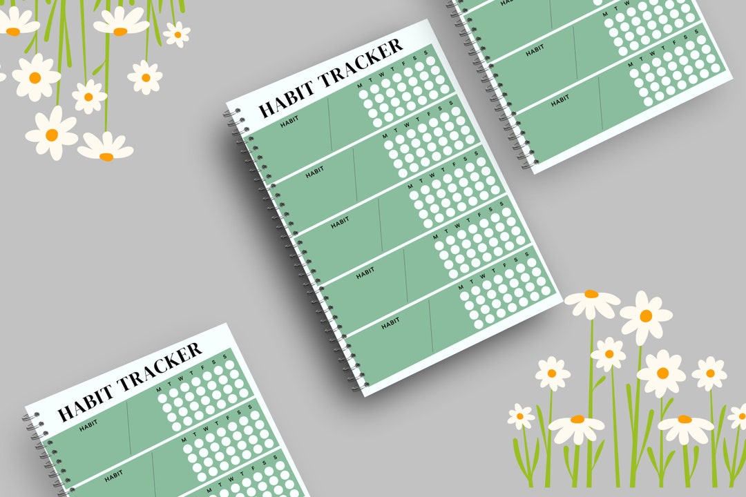 Colorful Habit Tracker Sheet Daily Planner Goal Tracker Instant ...