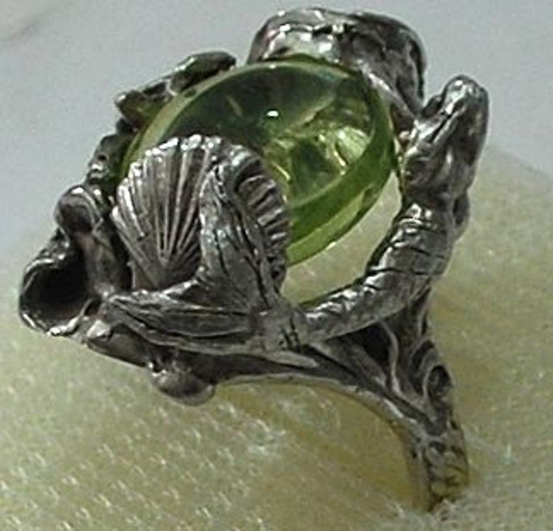 Nouveau Enchanted Mystical Magic Gazing Pool Mermaid Ring Sea Horse ...