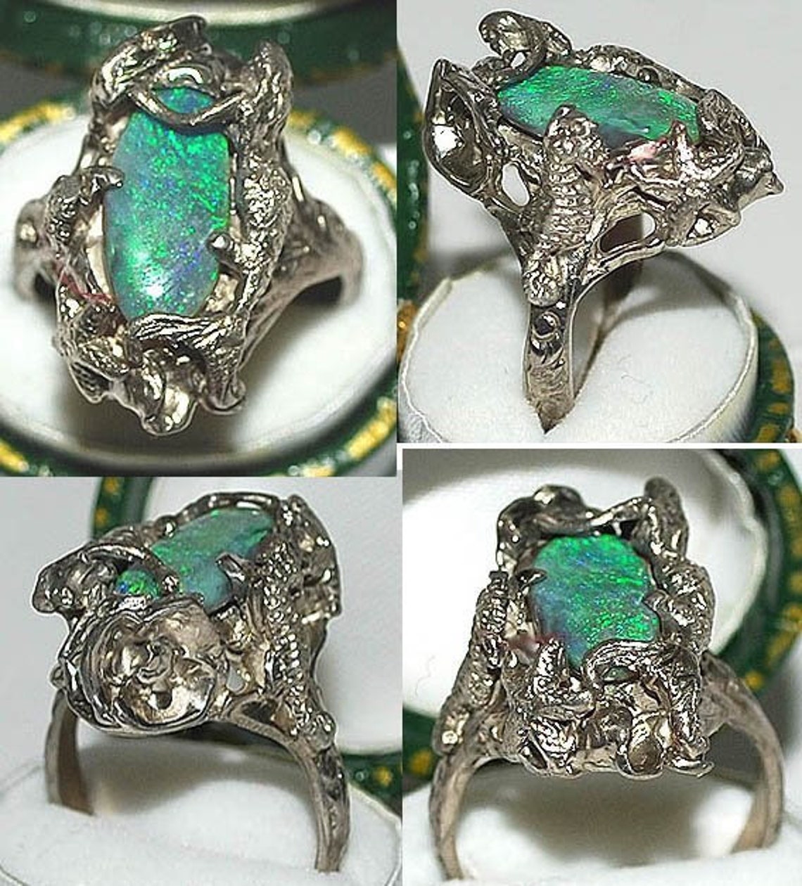 Mermaid Enchanted Wishpool Wish Pool Opal Ring Sea Siren Sea - Etsy