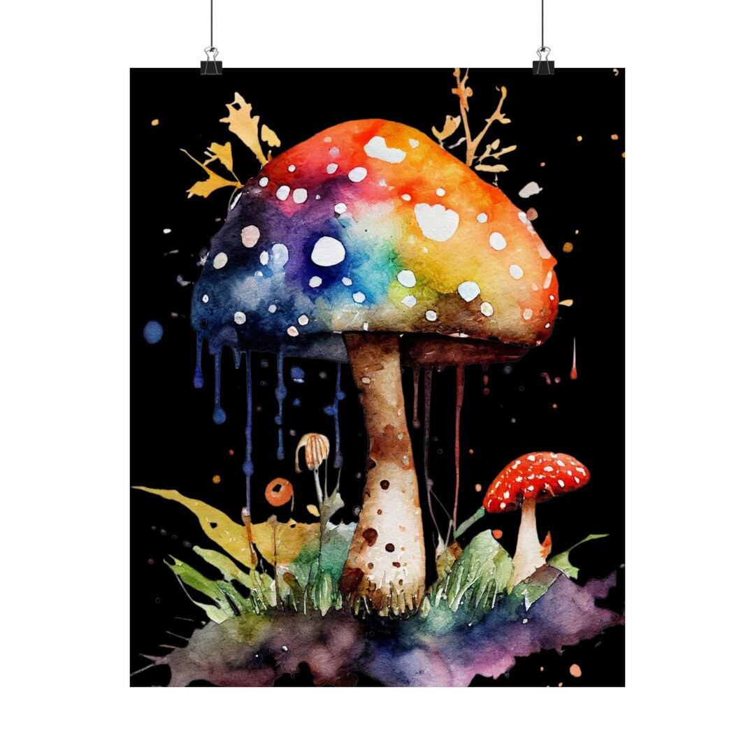 Colorful Kinoko Poster - Etsy