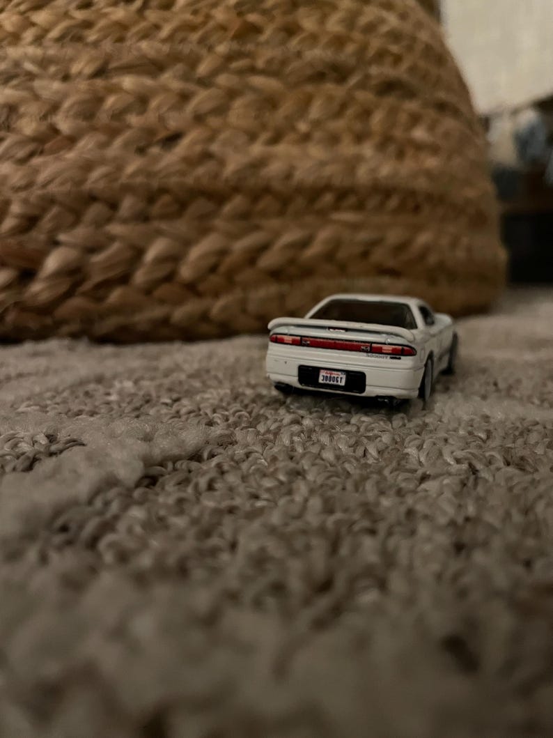 Mitsubishi 3000GT VR4 Custom Hot Wheels. Costom White Rims. Stanced Hot ...