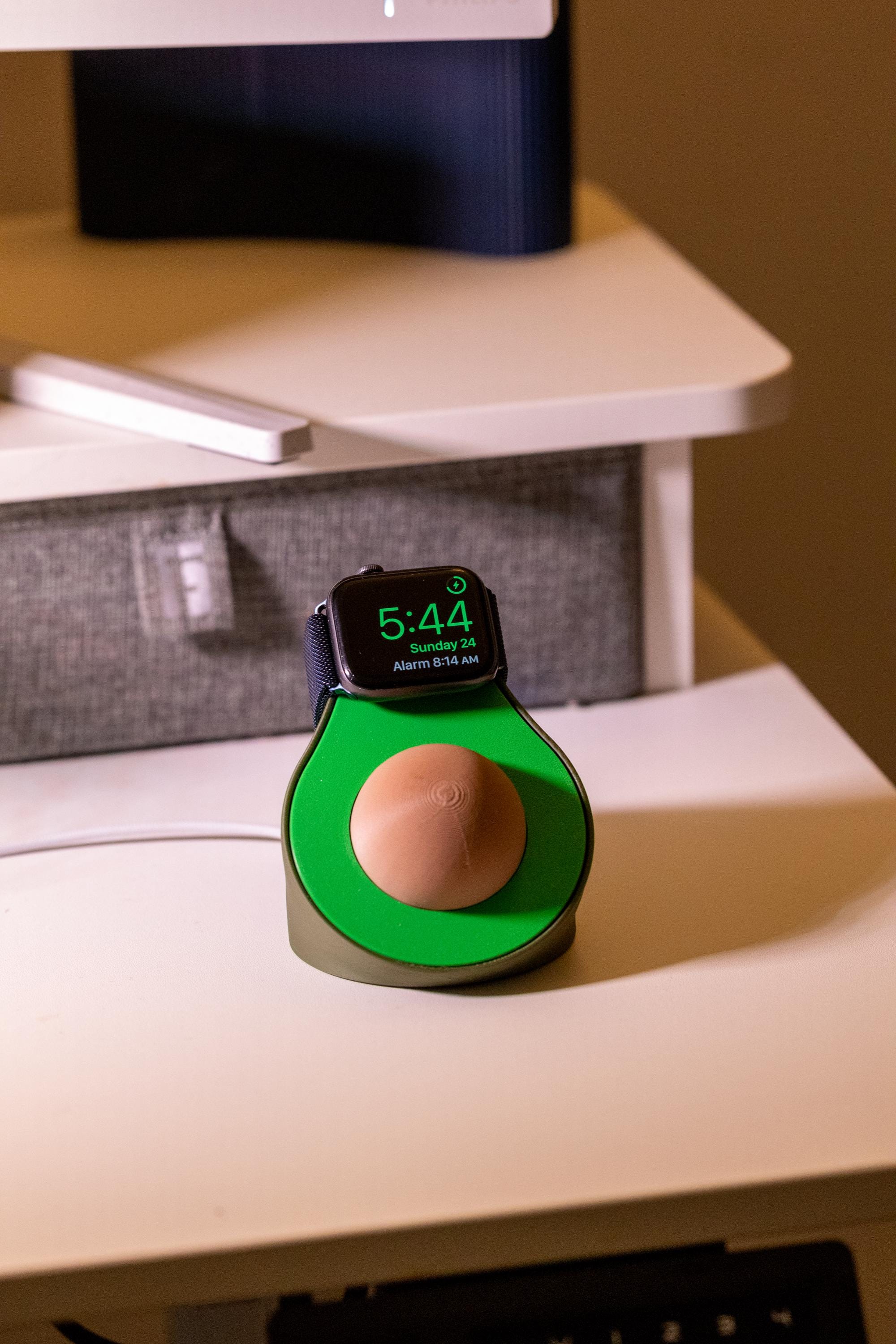 Apple Watch Stand Avocado Shaped With Secret Compartment I 3D Printed ...