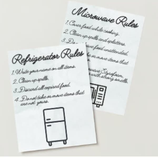 Clean the Microwave Sign - Etsy