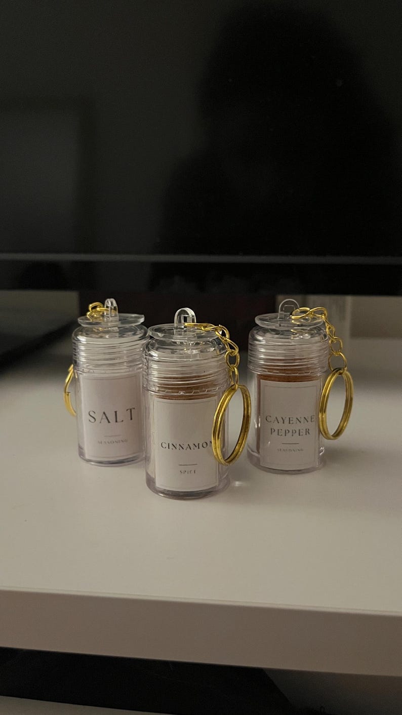 Seasoning and Spice Key Chain | Spices and Seasonings Available Upon ...