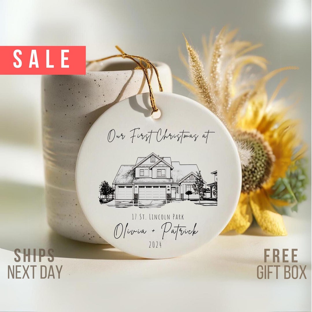Personalized New Home Ornament 2024 Custom New Home Address Christmas ...