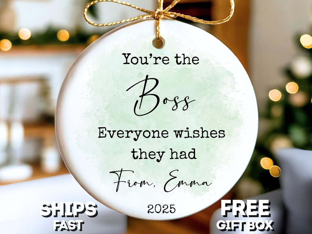 Custom Manager Christmas Ornament for Boss Christmas Ornament Gift for ...