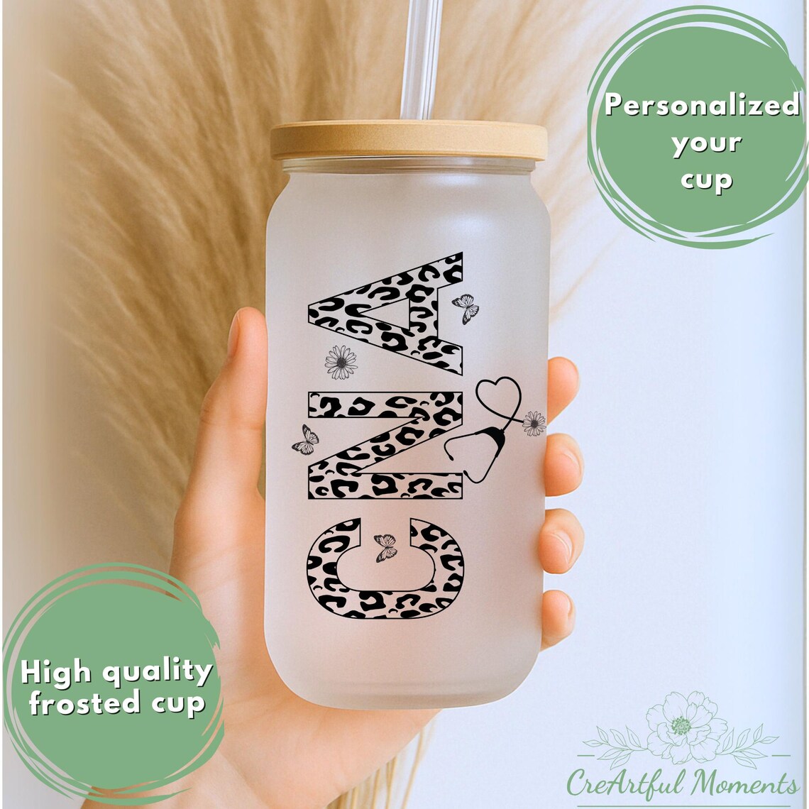 Personalized CNA Glass Cup Gift for Certifed Nursing Assistant ...