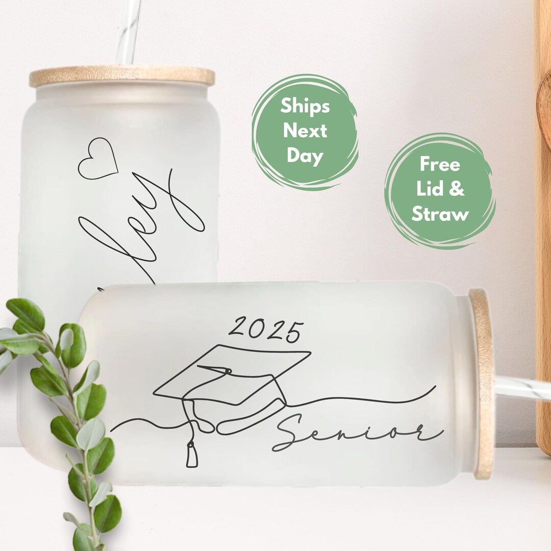 Senior Graduation Coffee Cup Gift for Senior Graduate Iced Coffee Cup ...