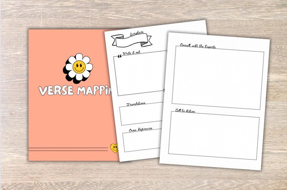 Printable | Downloadable Verse Mapping Journal - Etsy