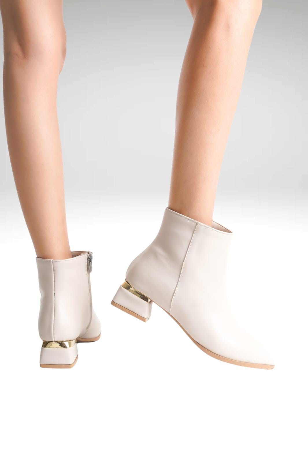 Beige Women Boots, Women Casual Shoes, Special Design Handmade Women ...
