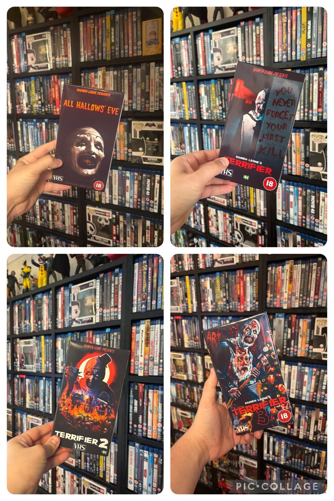 The Art Collection terrifier 1-3, All Hallows Eve VHS SET - Etsy