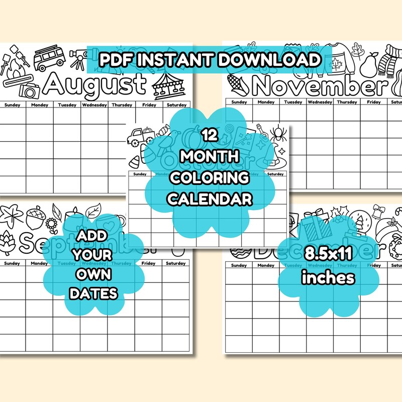 Homeschool Wall Calendar - Etsy