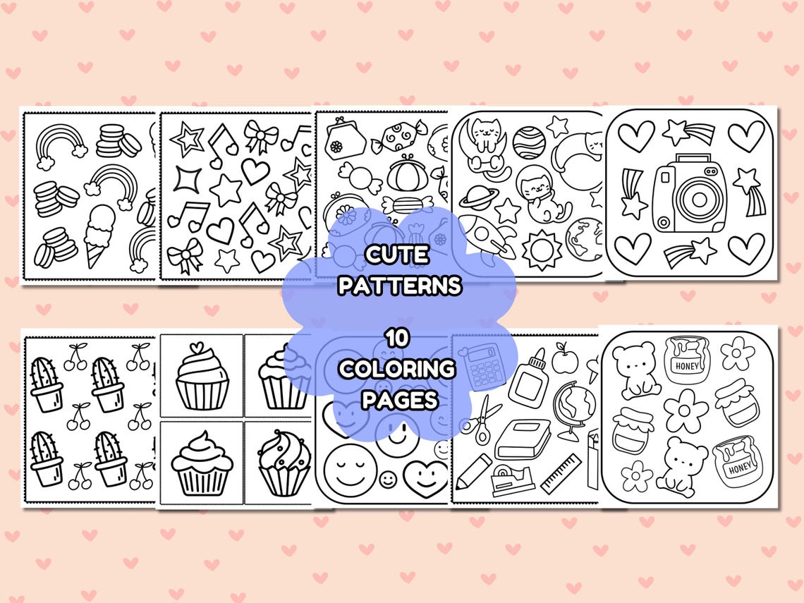Cute Coloring Pages, Comfy Pattern Coloring Pages, Cozy Coloring Pages ...