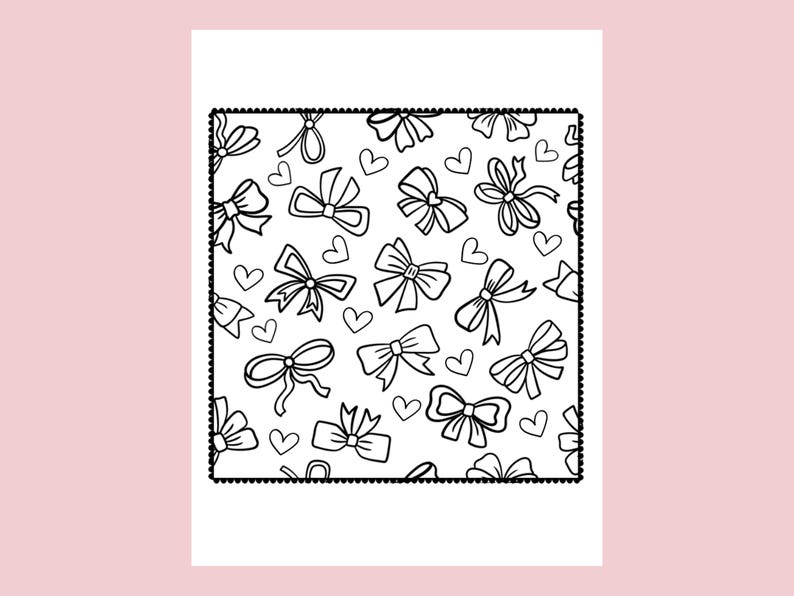 Cute Coloring Pages, Coquette Coloring Pages, Bold and Easy Coloring ...