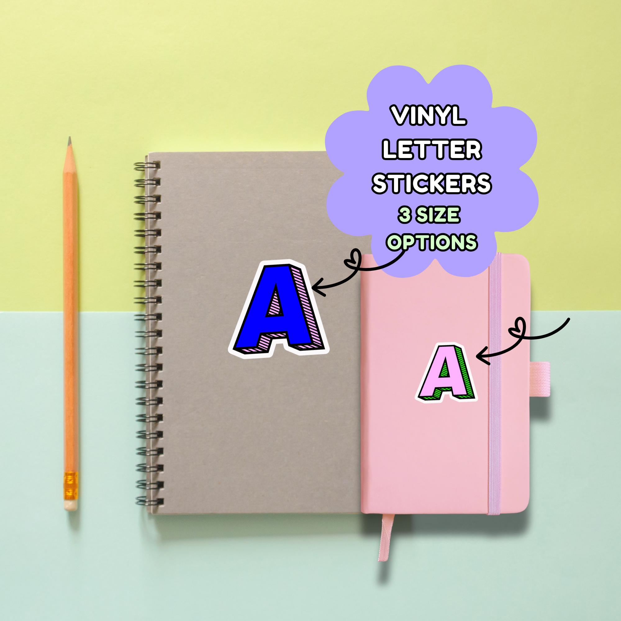 Alphabet Sticker Sheet , Vinyl Alphabet Stickers, Individual Letters ...