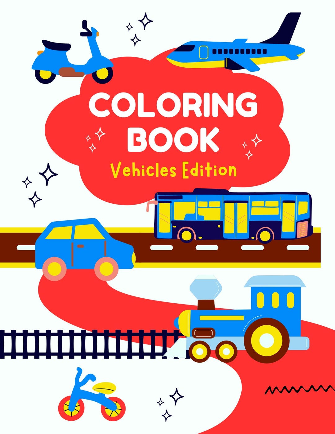 Digital Coloring Book, Printable Coloring Pages, Instant Download PDF ...